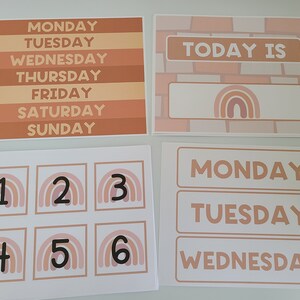 BOHO CALENDAR | Kindergarten Classroom Decor | Morning Circle ...