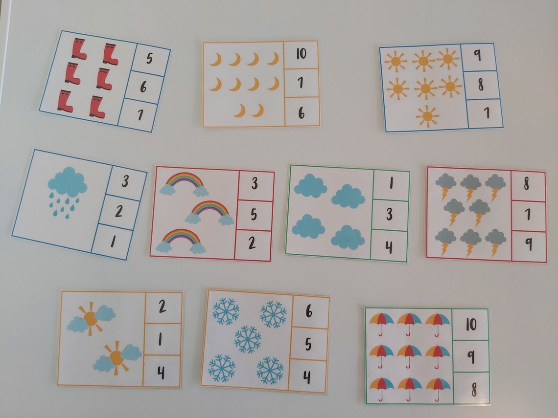 Learn About Weather Busy Book Weather Worksheets - Etsy