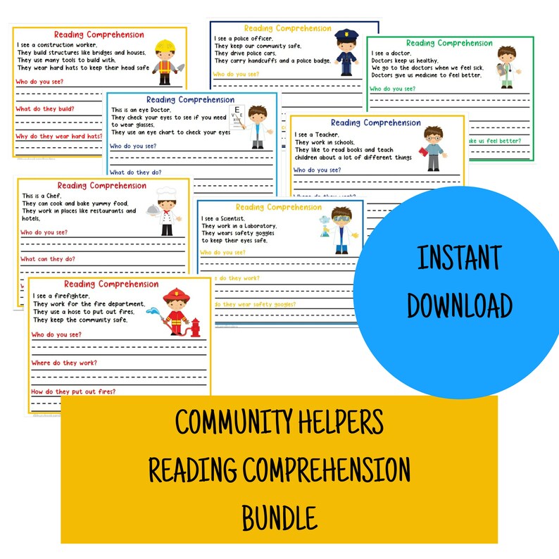 Reading Comprehension MEGA BUNDLE Reading and Writing - Etsy