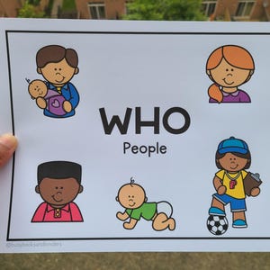 The 5 W's | WH Questions | Who What Where Why When | Speech Therapy ...