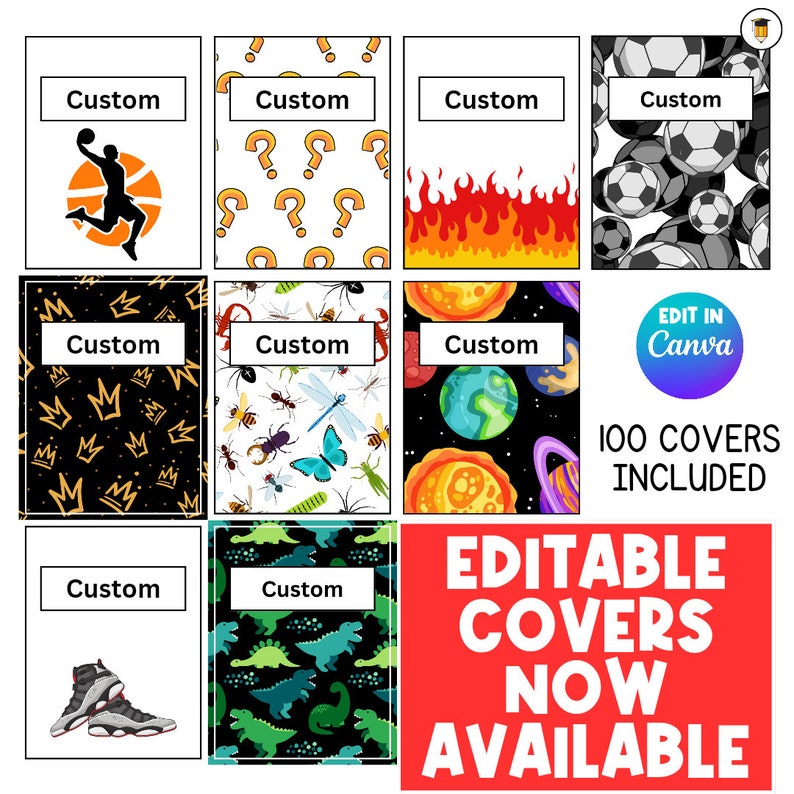 GAMER Binder Cover and Spine | Binder Cover for Kids | Back to School ...