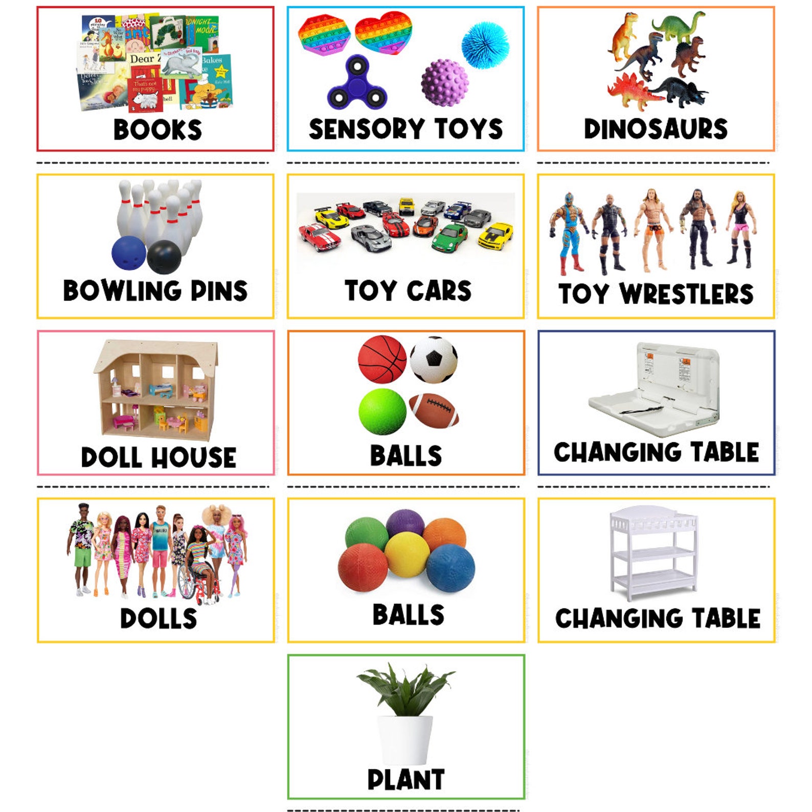 175 REAL PICTURES BUNDLE: School Supplies and Bin Labels | Bin Label ...