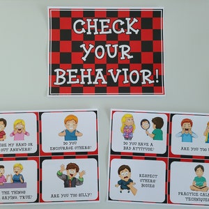 CHECK YOUR BEHAVIOR | Checkers | Checkers Themed | School Bulletin ...