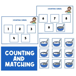 Number Matching | Counting | Numbers | 1 to 10 | Preschool | Toddler ...