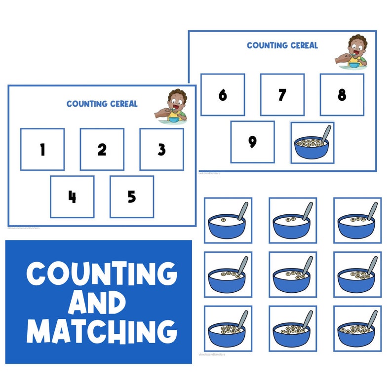 Number Matching | Counting | Numbers | 1 to 10 | Preschool | Toddler ...