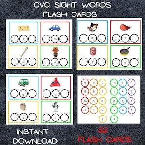 CVC Sight Word Bundle | CVC Sight Words | Literacy Centers | Busy Book ...