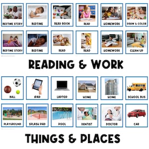 REAL PICTURES: First Then Board | Visual Aid | Visual Schedule ...