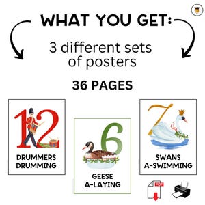 12 Days of Christmas | Christmas Posters | Christmas Printable ...