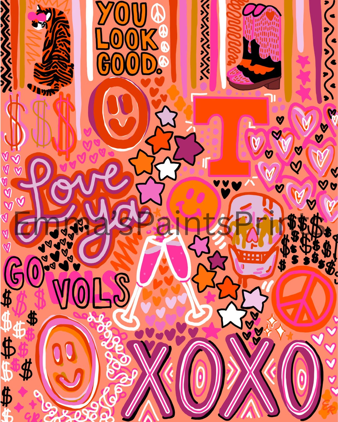 University of Tennessee Collage - Etsy
