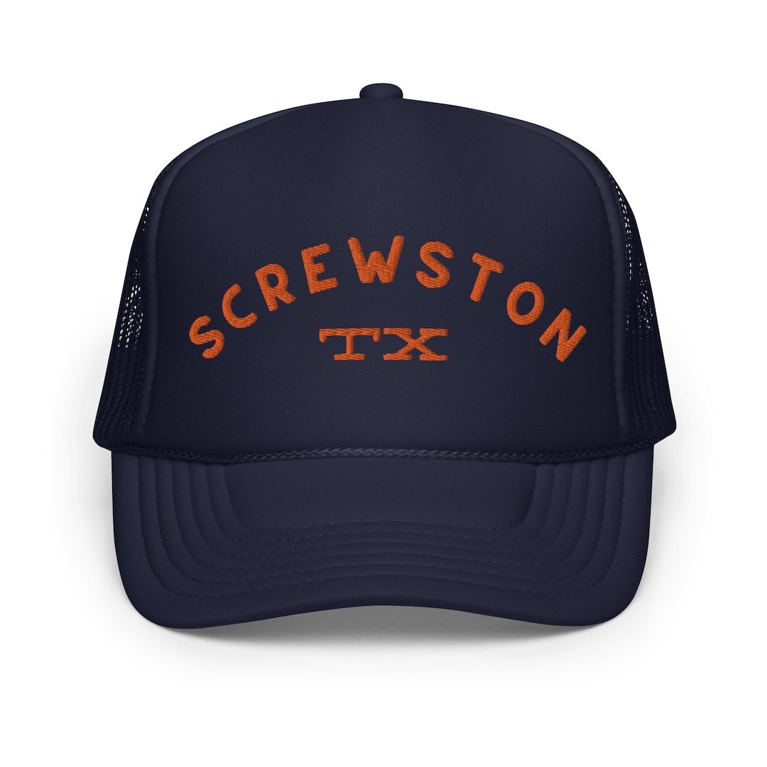 Screwston Embroidered Foam Trucker Hat, Otto Trucker, Houston Astros ...