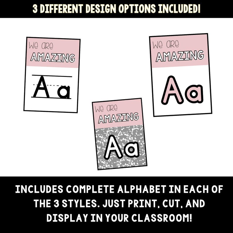 Pastel Rainbow Positive Affirmation Printable Alphabet Posters for ...