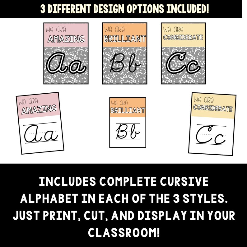 Pastel Rainbow Positive Affirmation Printable Alphabet Posters for ...