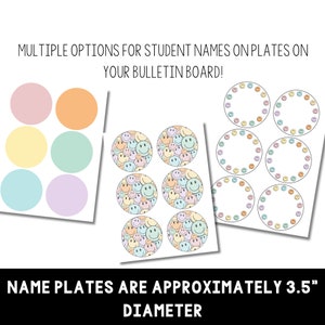 Smiley Face All Smiles for Back to School Bulletin Board - Pastel ...