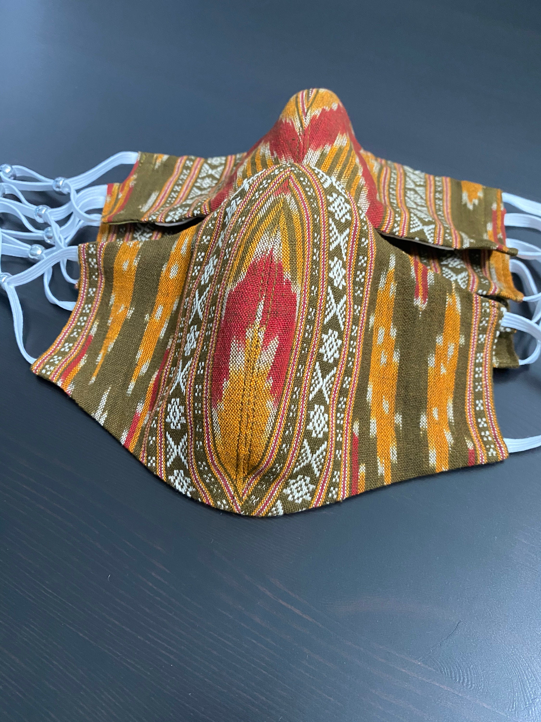 Thai/Lao Olive Cotton Face Mask | Etsy