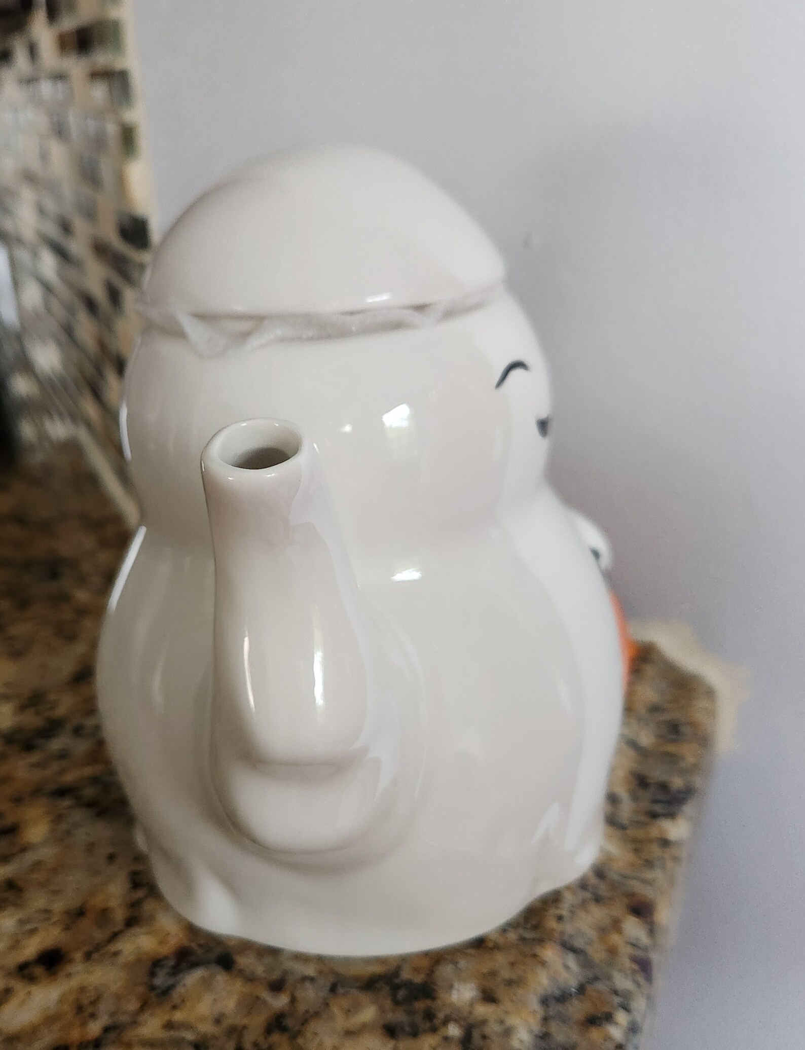 Trick & Treat Halloween Smiling Ghost Ceramic Teapot - Etsy