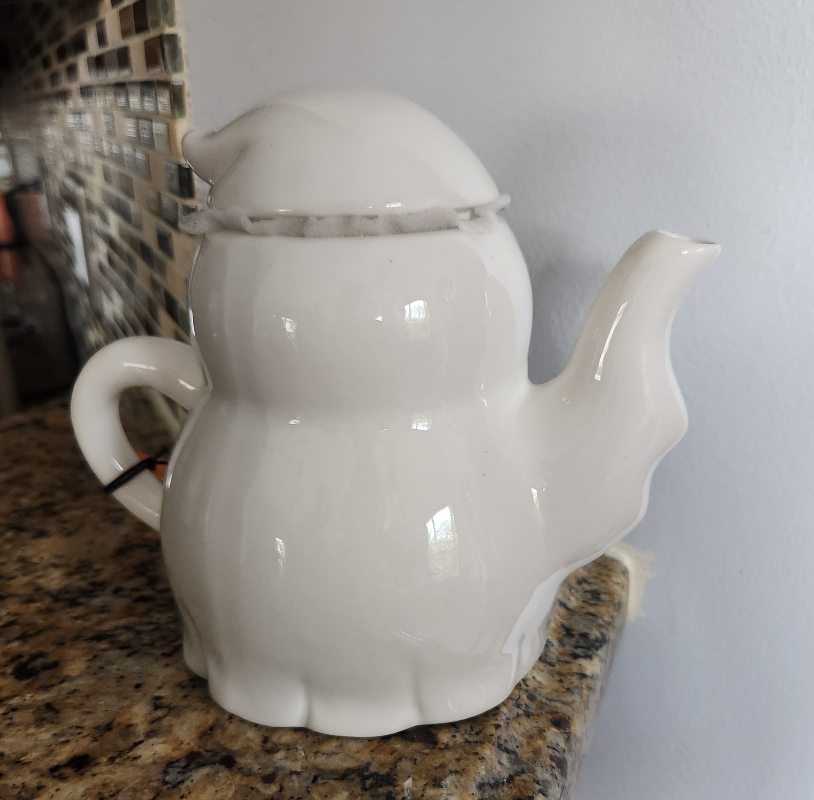 Trick & Treat Halloween Smiling Ghost Ceramic Teapot - Etsy