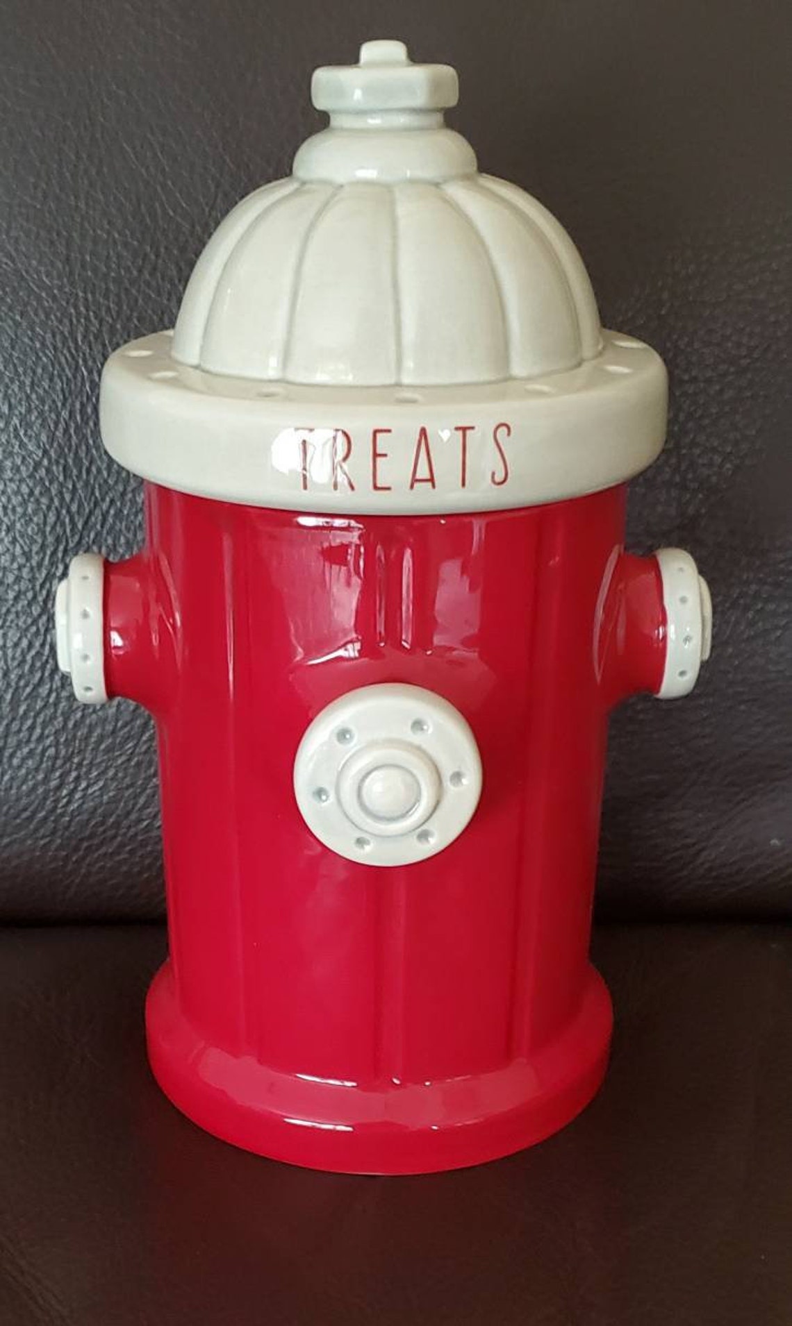Blue Sky Ceramic Fire Hydrant Treat Jar Red | Etsy Blue Sky Ceramic Fire Hydrant Treat Jar Red | Etsy