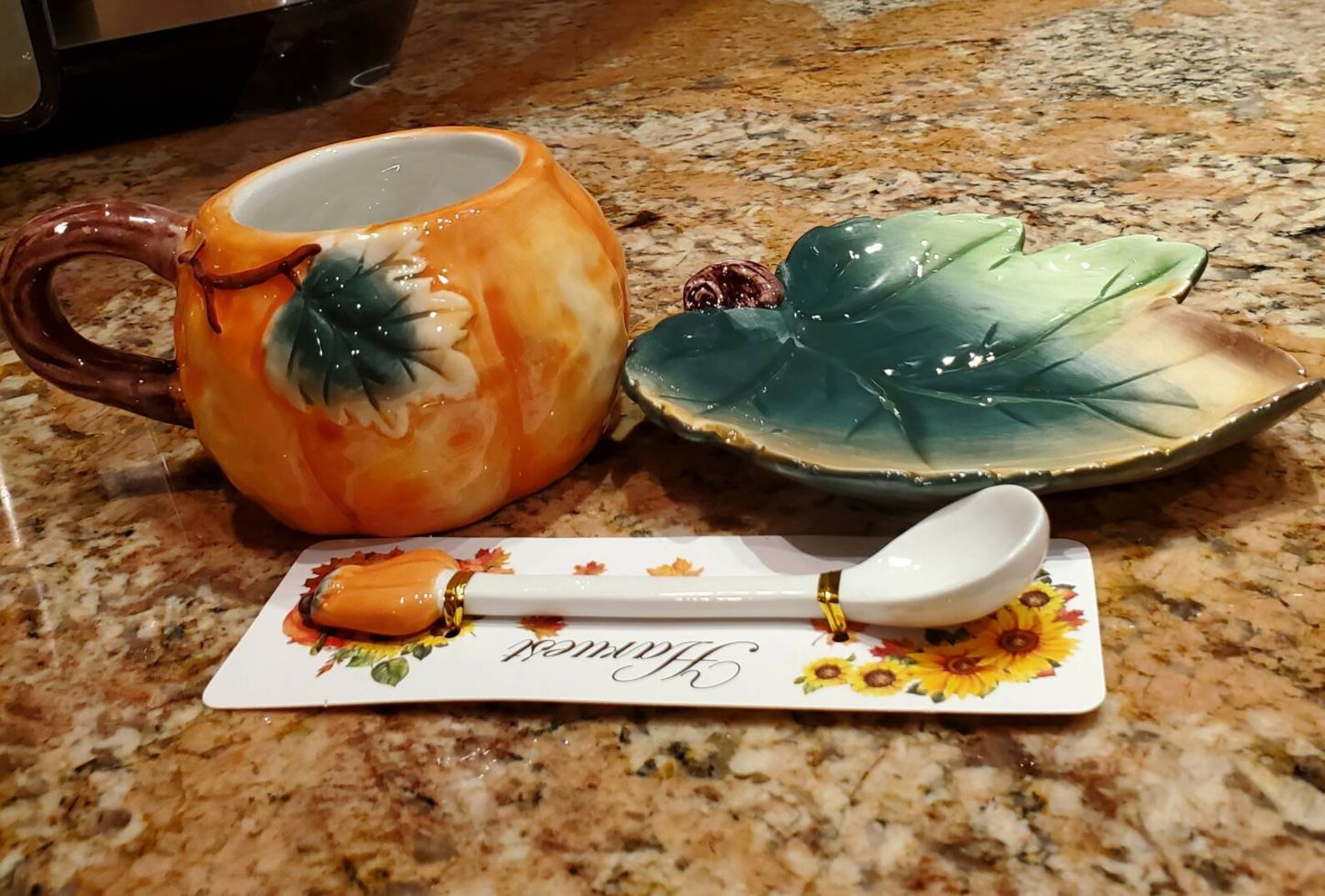 Corner Ruby Harvest Collection Pumpkin 3 Piece Tea Set . - Etsy Italia