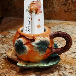 Corner Ruby Harvest Collection Pumpkin 3 Piece Tea Set . - Etsy Italia