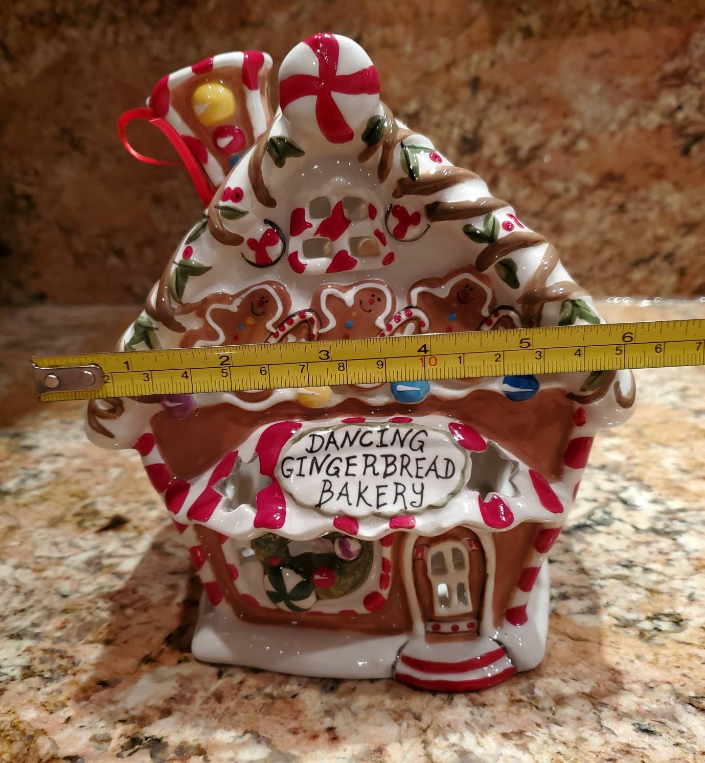 Blue Sky Clayworks Dancing Gingerbread Bakery Candle House By Heather ...