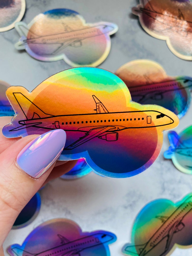 Travel Inspired Plane Sticker Travel Enthusiast Waterproof - Etsy