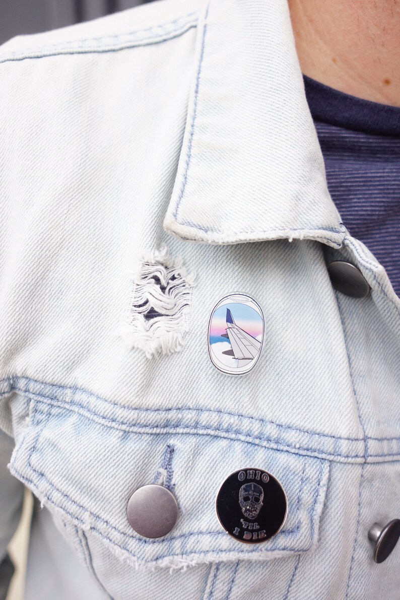 Travel Inspired Acrylic Pin, Plane Acrylic Pin, Flight Attendant Life ...
