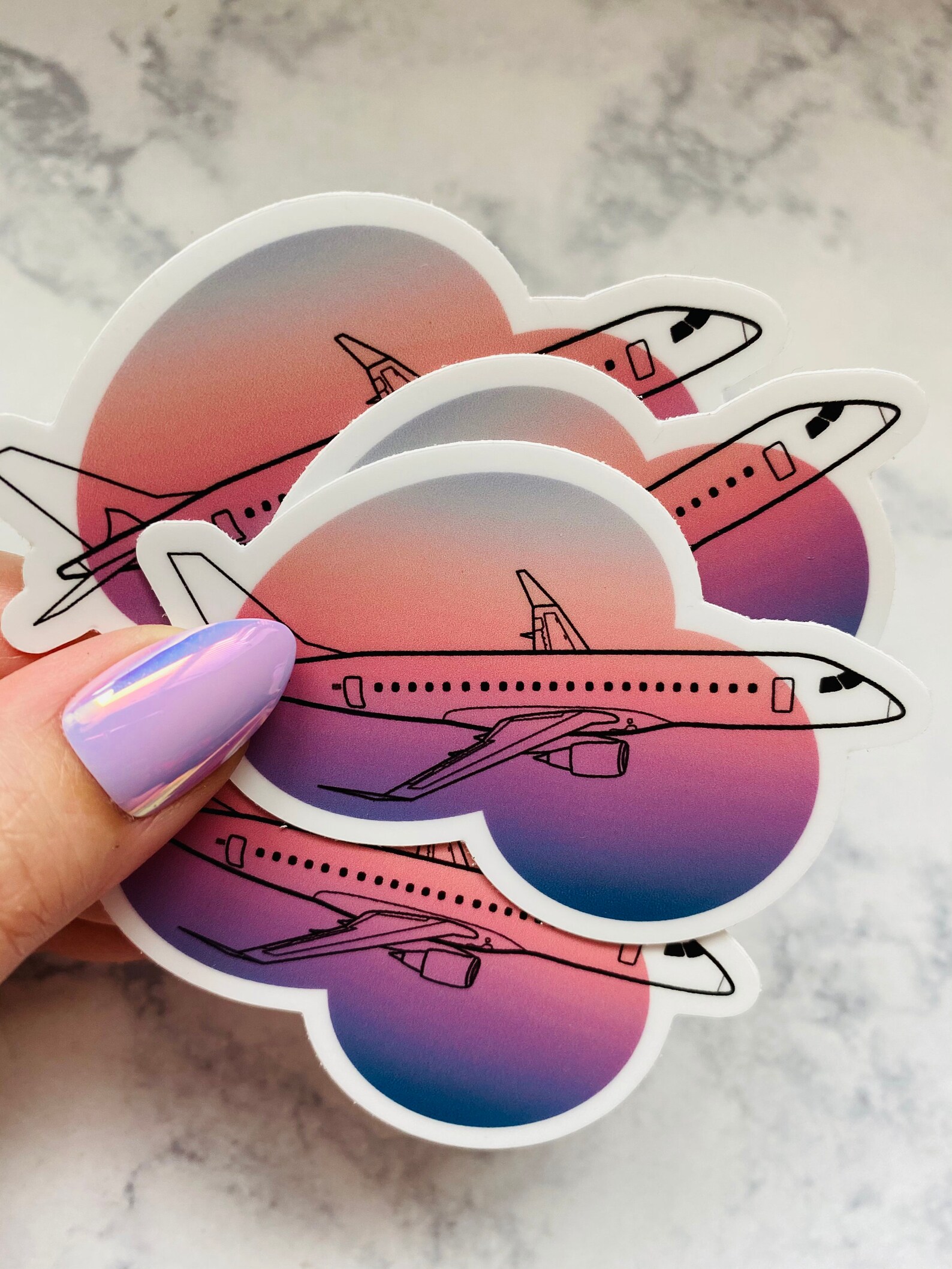 Travel Inspired Plane Sticker Travel Enthusiast Waterproof | Etsy
