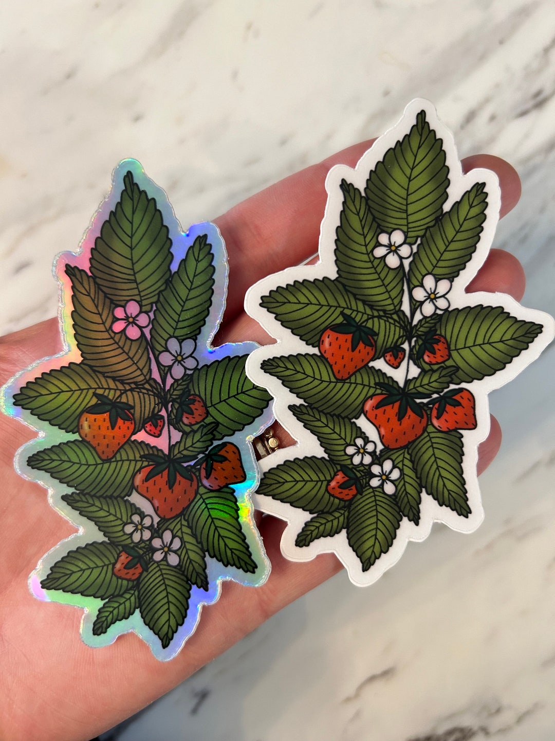 Strawberry Sticker, Strawberry Fruit Sticker, Summer Sticker, Berry ...