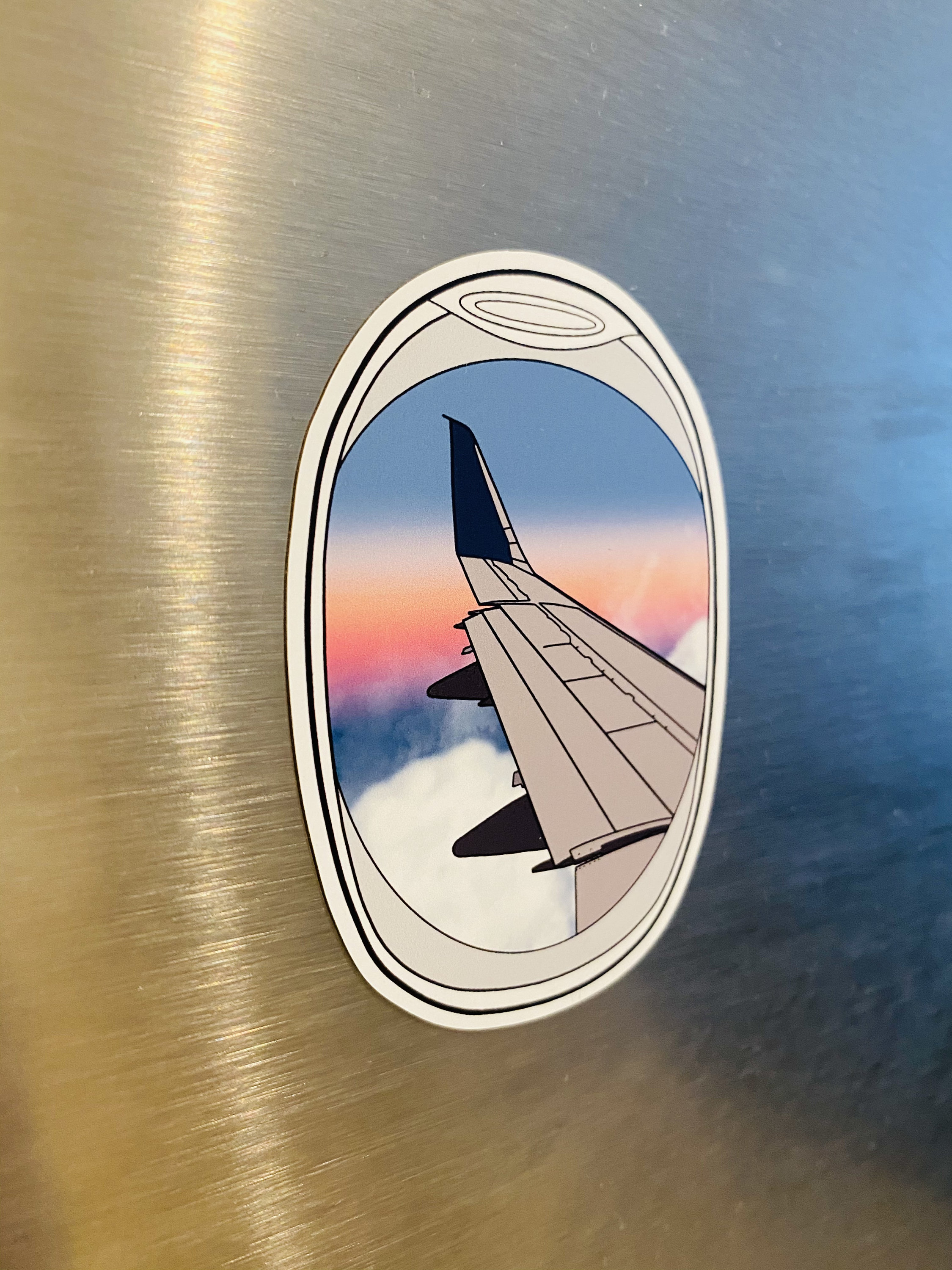 Fridge Magnet, Travel Inspired Magnet, Plane Magnet, Flight Attendant ...