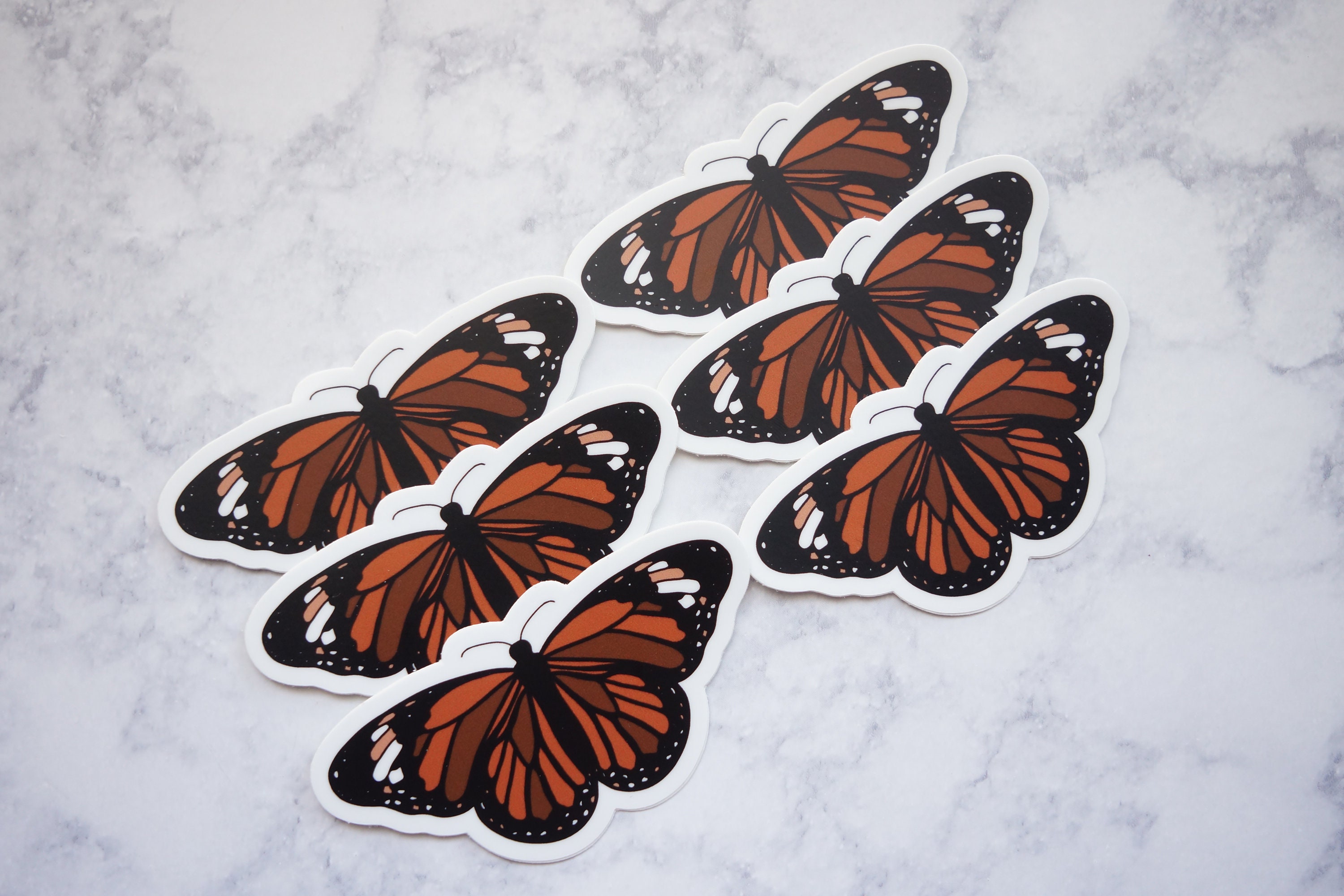 Waterproof Vinyl Butterfly Sticker 3x1.5 Butterfly Sticker | Etsy