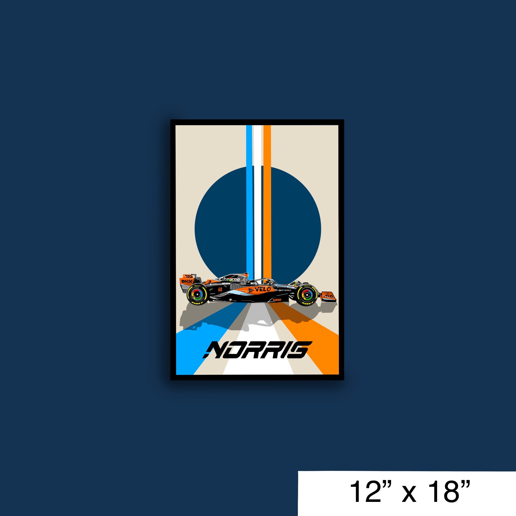 Norris 4 Mclaren F1 Retro Poster - Etsy