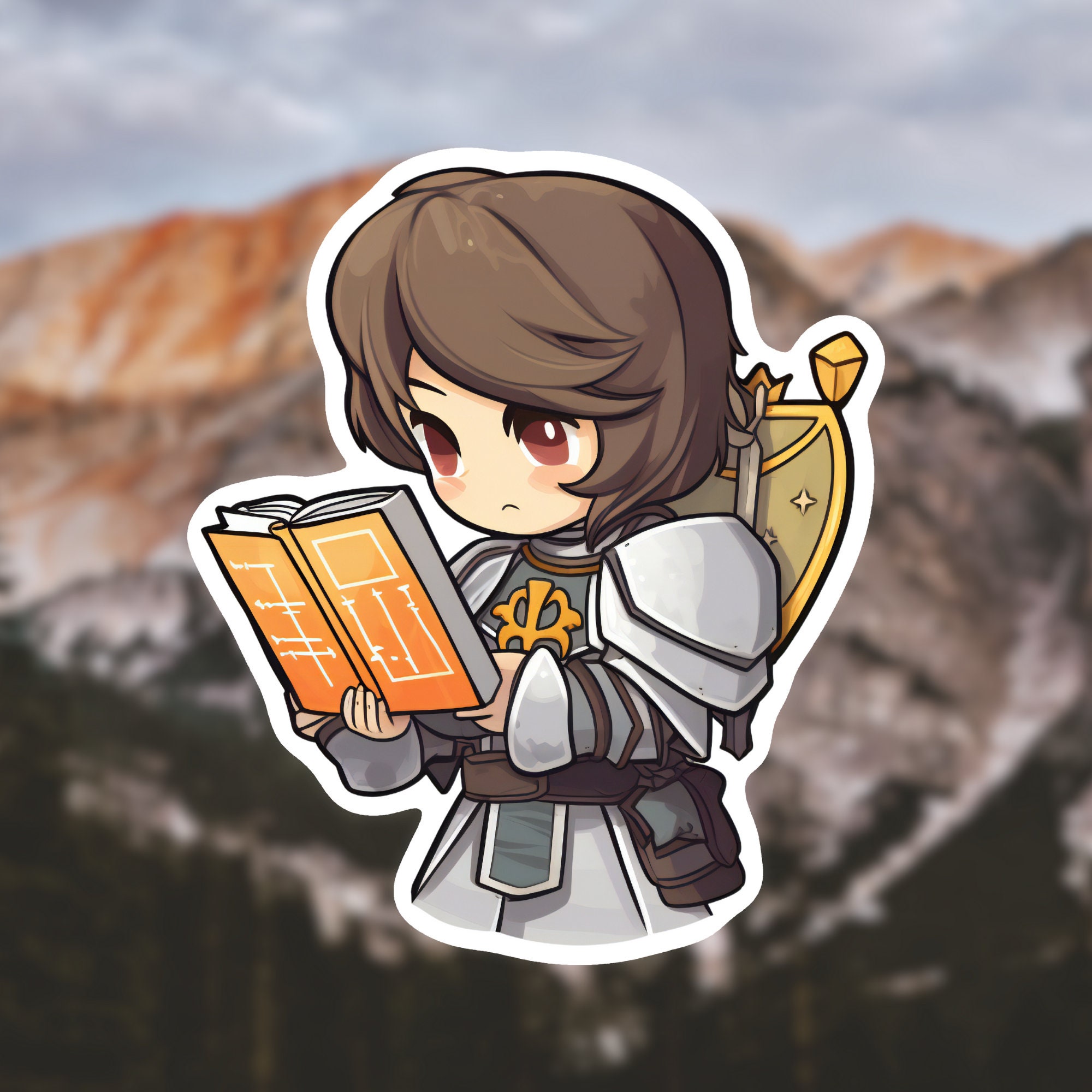 D&D Sticker Cute Paladin Sticker Dungeons and Dragons TTRPG Sticker ...