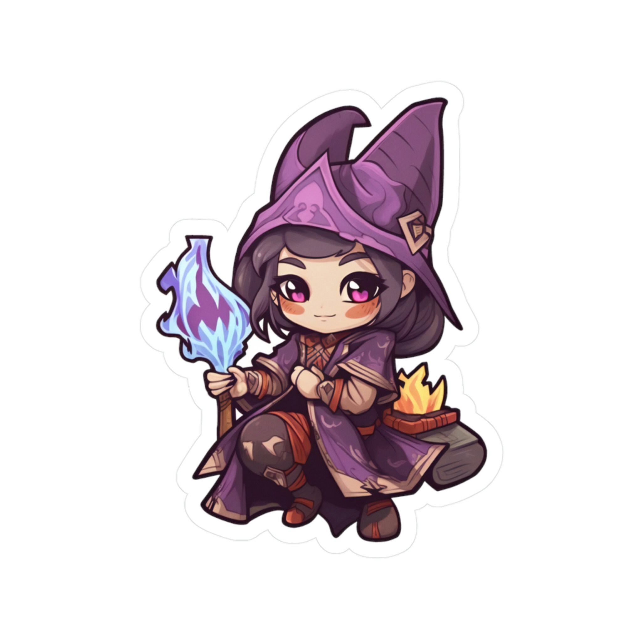 D&D Sticker Cute Warlock Sticker Dungeons and Dragons TTRPG Sticker ...