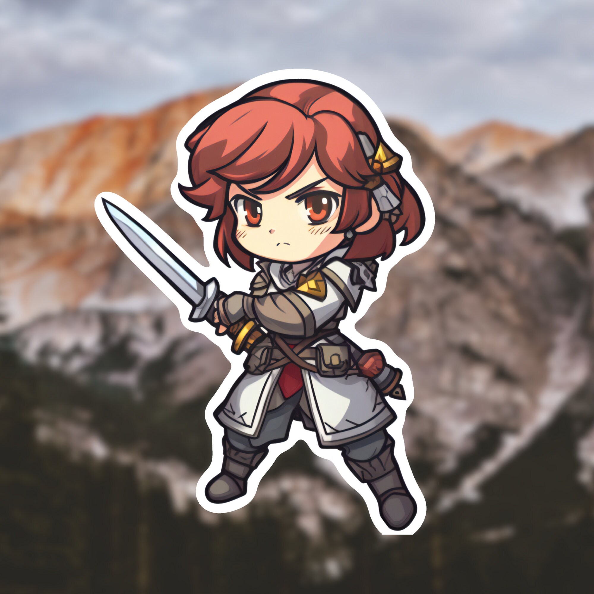 D&D Sticker Cute Fighter Sticker Dungeons and Dragons TTRPG Sticker ...