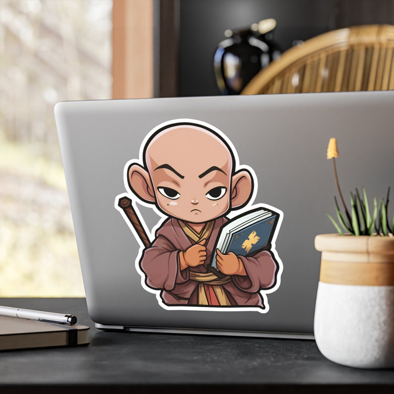 D&D Sticker Cute Monk Sticker Dungeons and Dragons TTRPG Sticker Vinyl ...