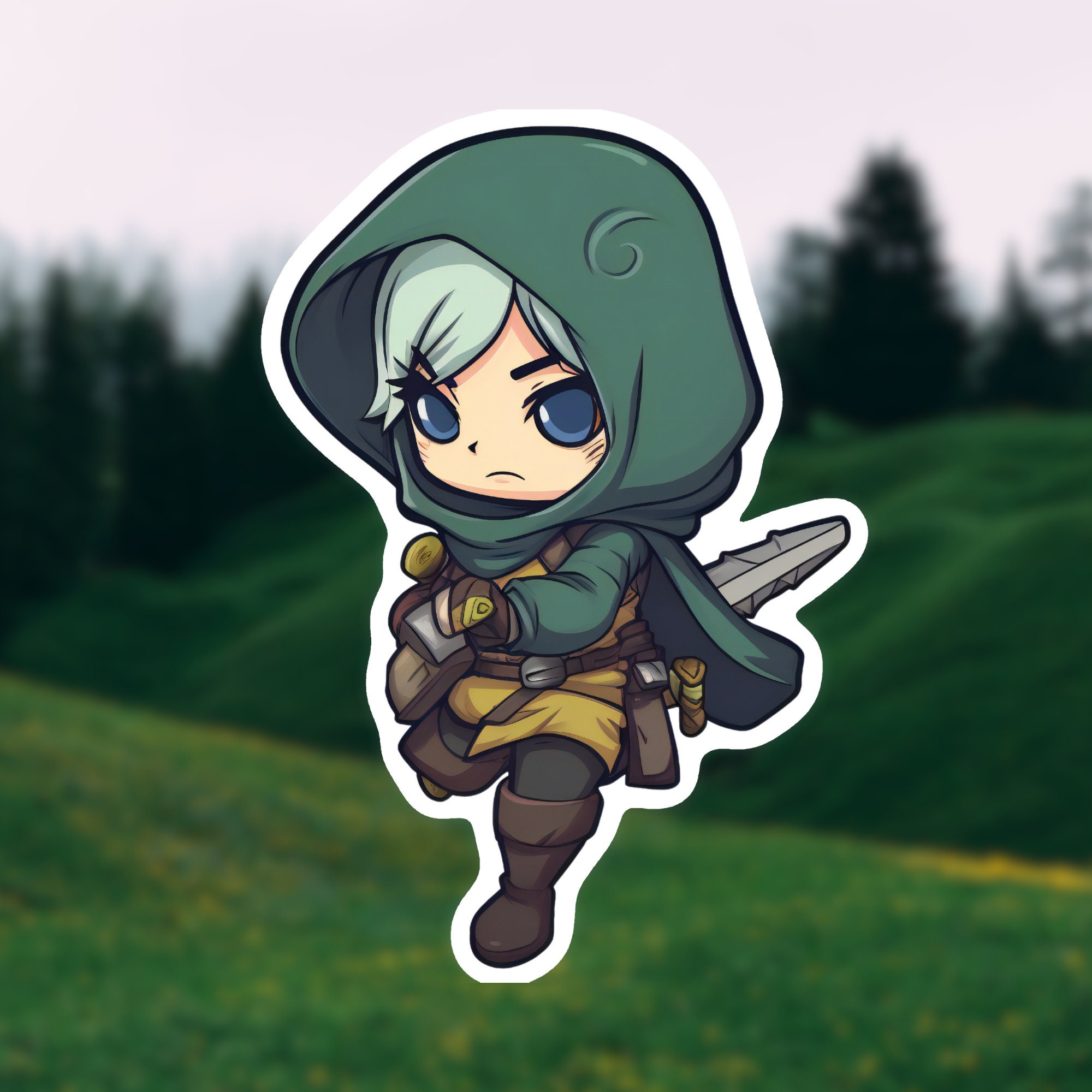 D&D Sticker | Cute Rogue Sticker | Dungeons and Dragons | TTRPG Sticker ...