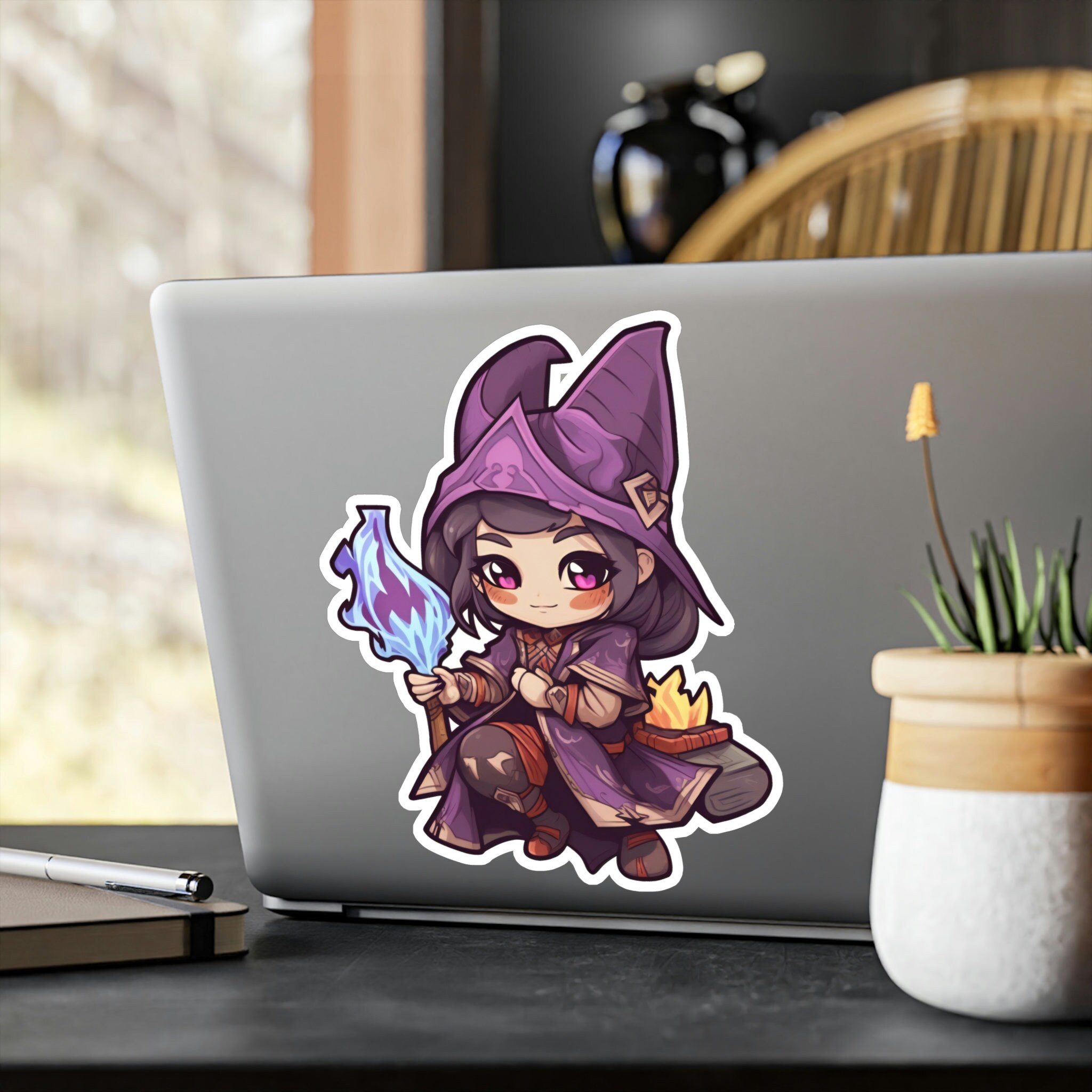 D&D Sticker Cute Warlock Sticker Dungeons and Dragons TTRPG Sticker ...