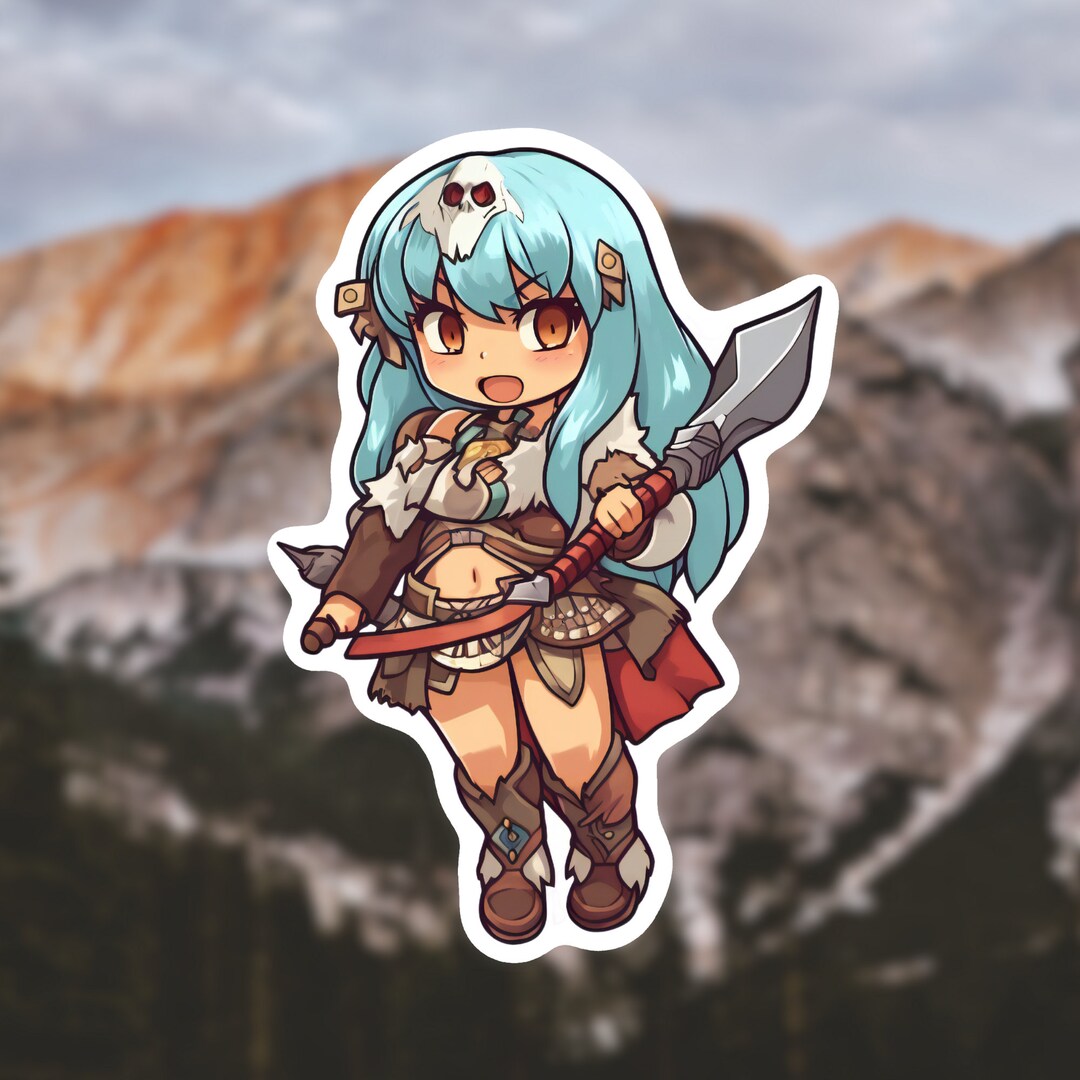 D&D Sticker | Cute Barbarian Sticker | Dungeons and Dragons | TTRPG ...