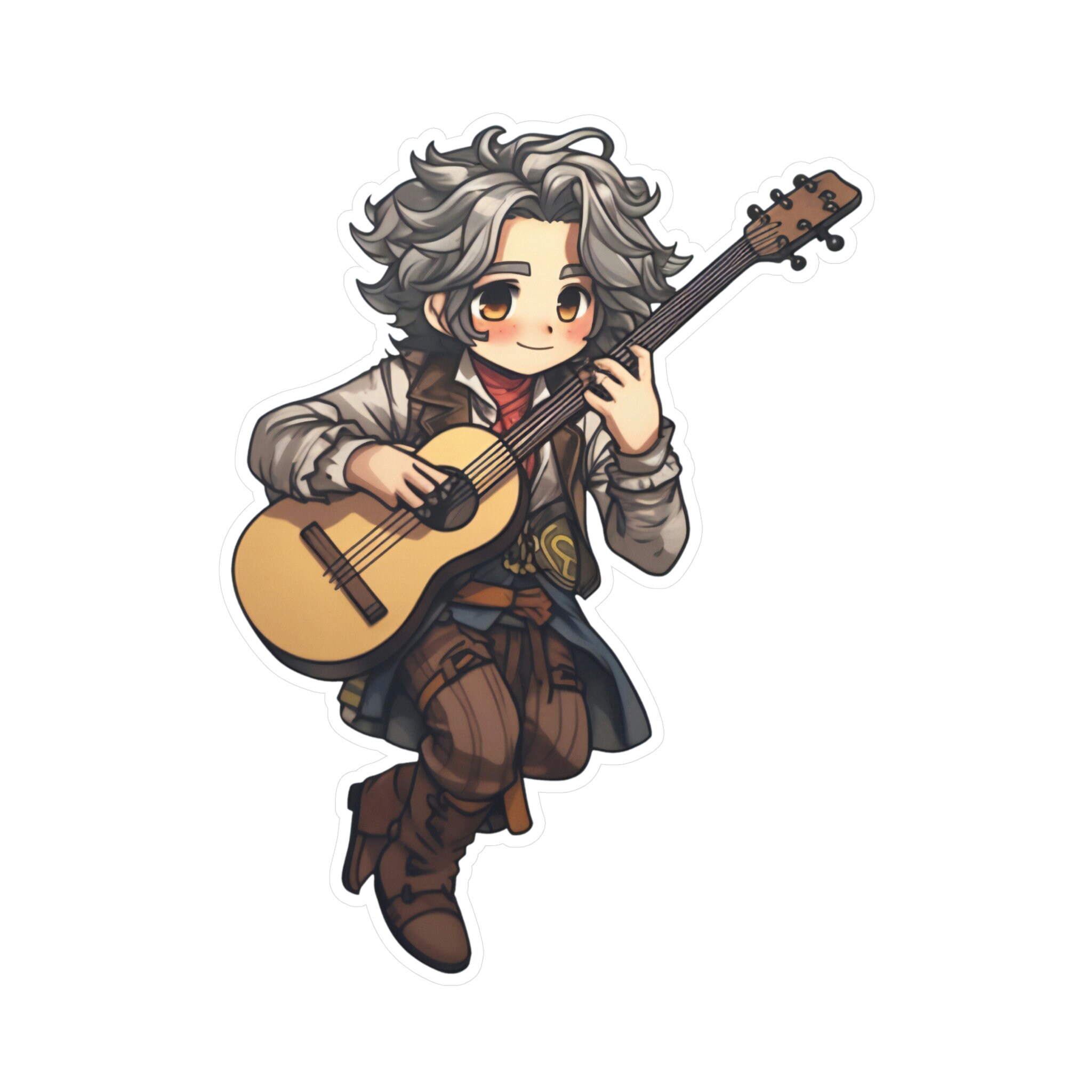 D&D Sticker Cute Bard Sticker Dungeons and Dragons TTRPG Sticker Vinyl ...