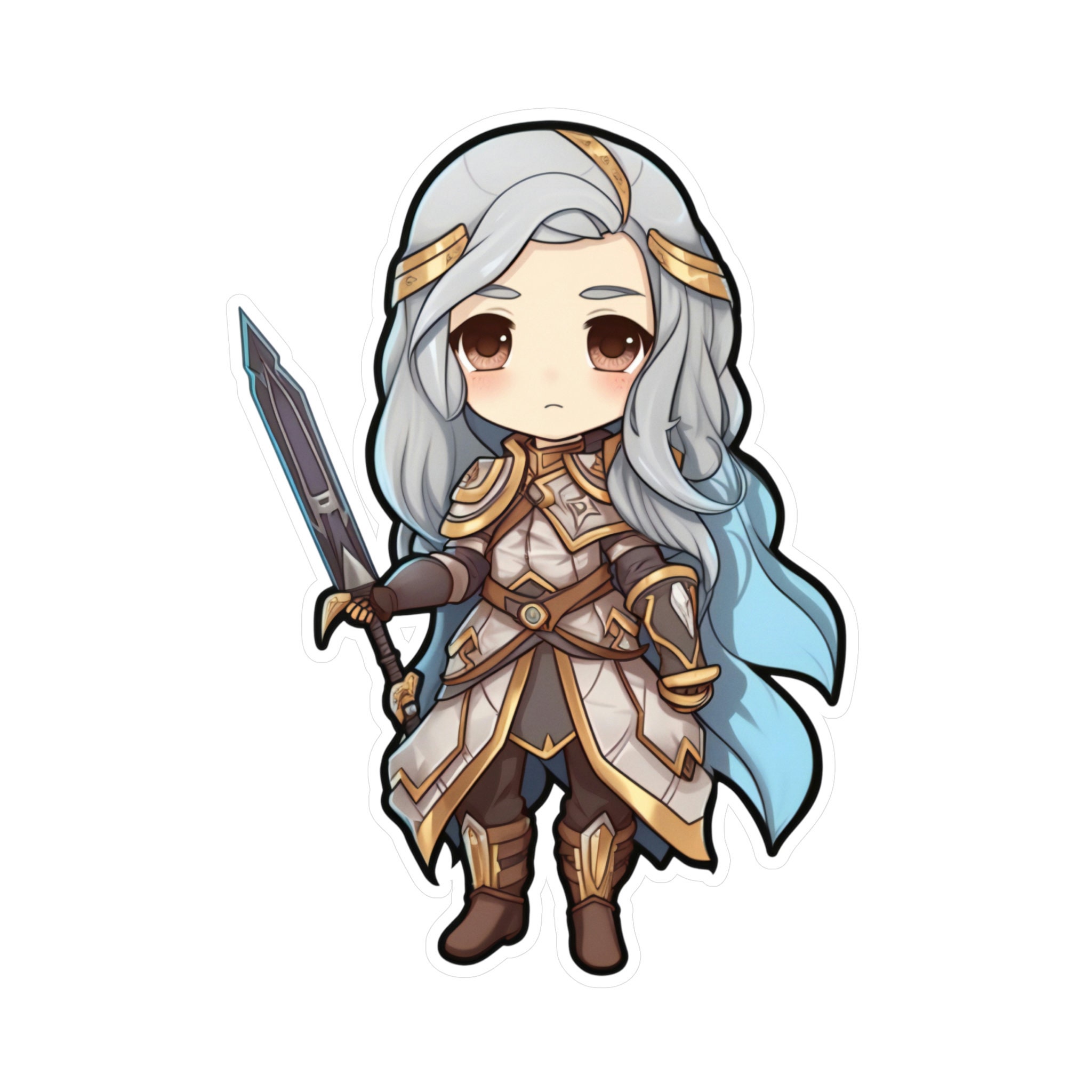 D&D Sticker Cute Cleric Sticker Dungeons and Dragons TTRPG Sticker ...