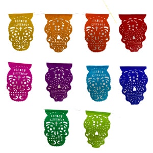 Papel Picado, Mexican Coco Banner, Mexican Décoration Banner, Día De ...