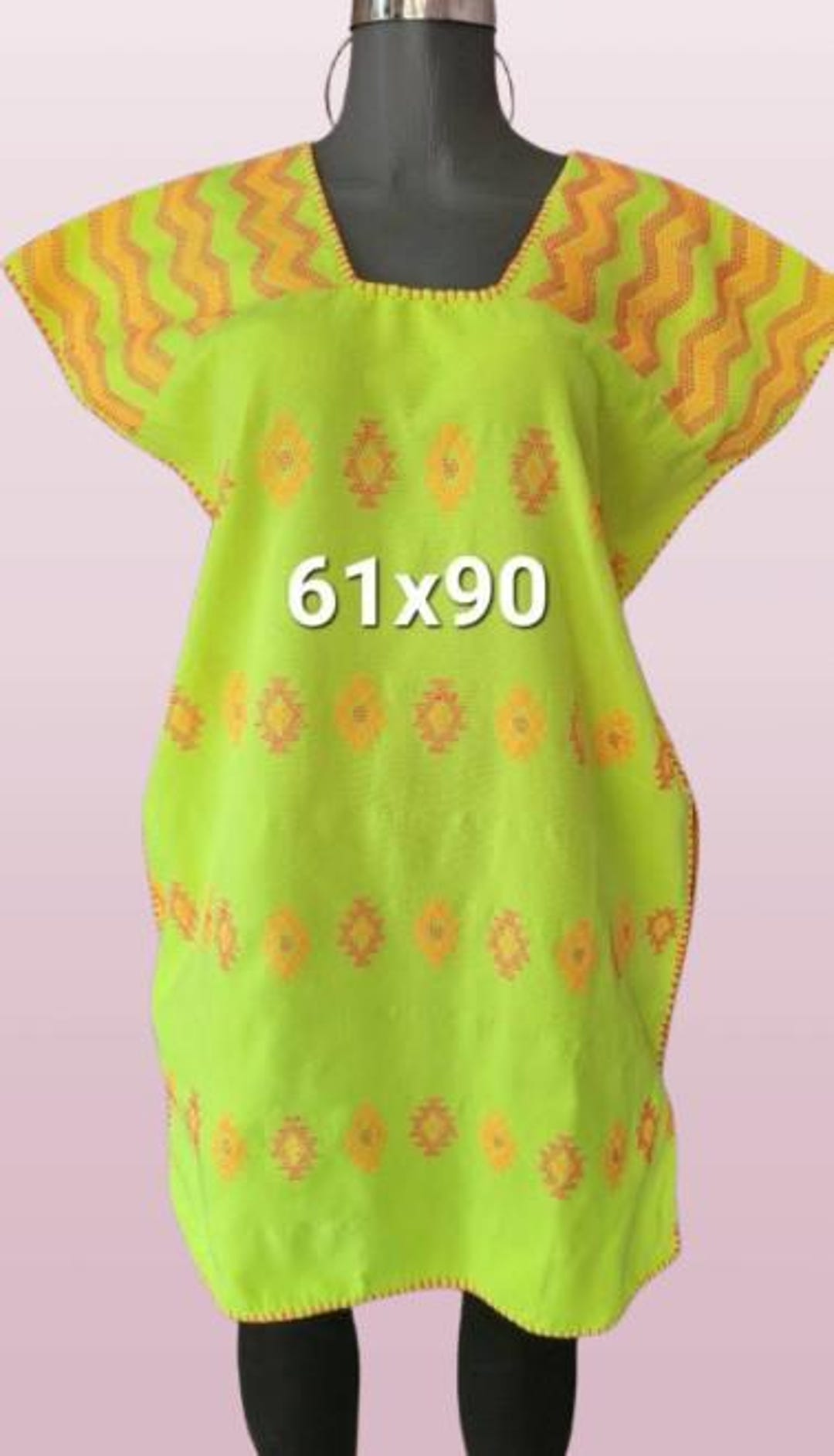 Huipil Mexicano, Huipil Oaxaqueño, Kaftan Boho Mexicano, Kaftan Boho ...