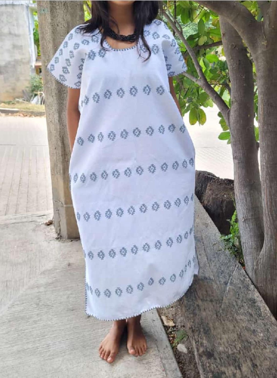 Oaxaca Huipil, Kaftan Boho Mexicano, Kaftan Boho Mexicano, Huipil ...