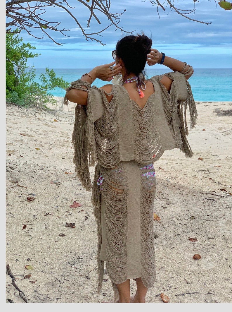 Frayed Sarong Beach Tulum Frayed Beach Wear Boho Beach Wear - Etsy
