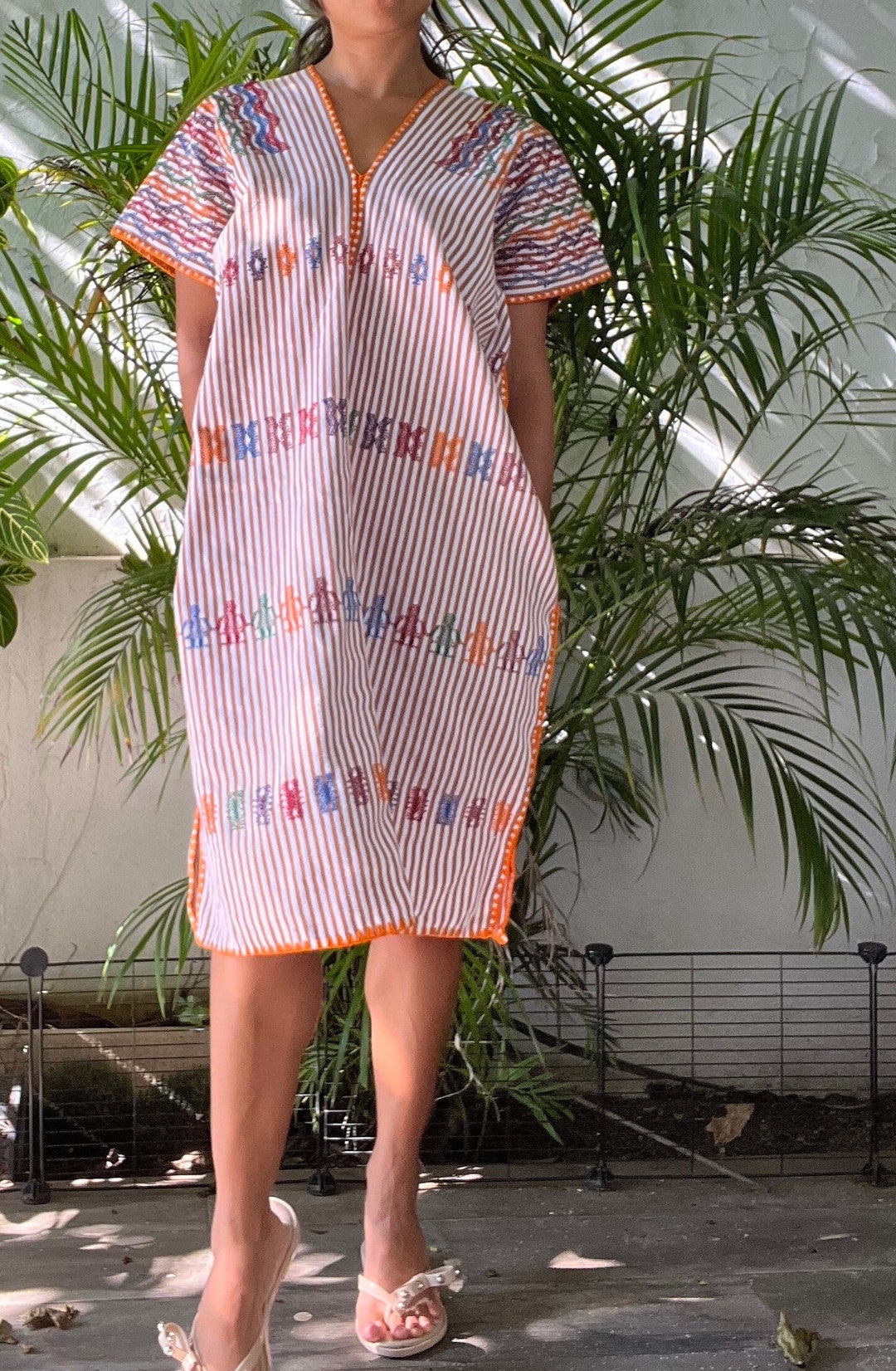 Mexican Huipil, Oaxaca Huipil , Mexican Boho Kaftan, Mexican Boho ...
