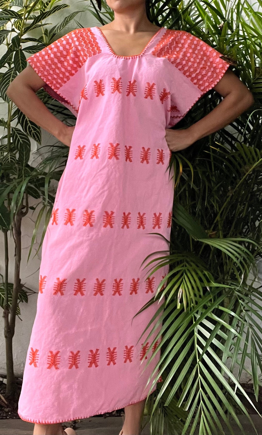 PRE-ORDEN Huipil Mexicano, Huipil De Oaxaca, Kaftan Boho Mexicano ...