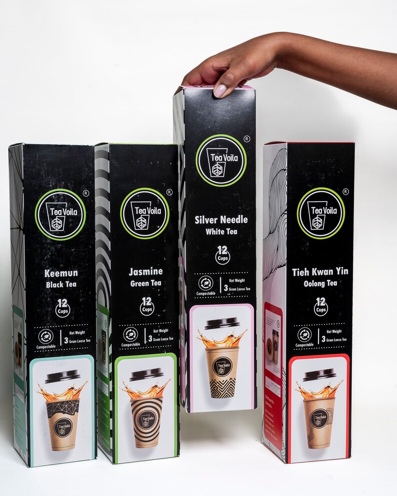 Teavoila Tea -built-in Infuser in Biodegradable, Individually Sealed ...