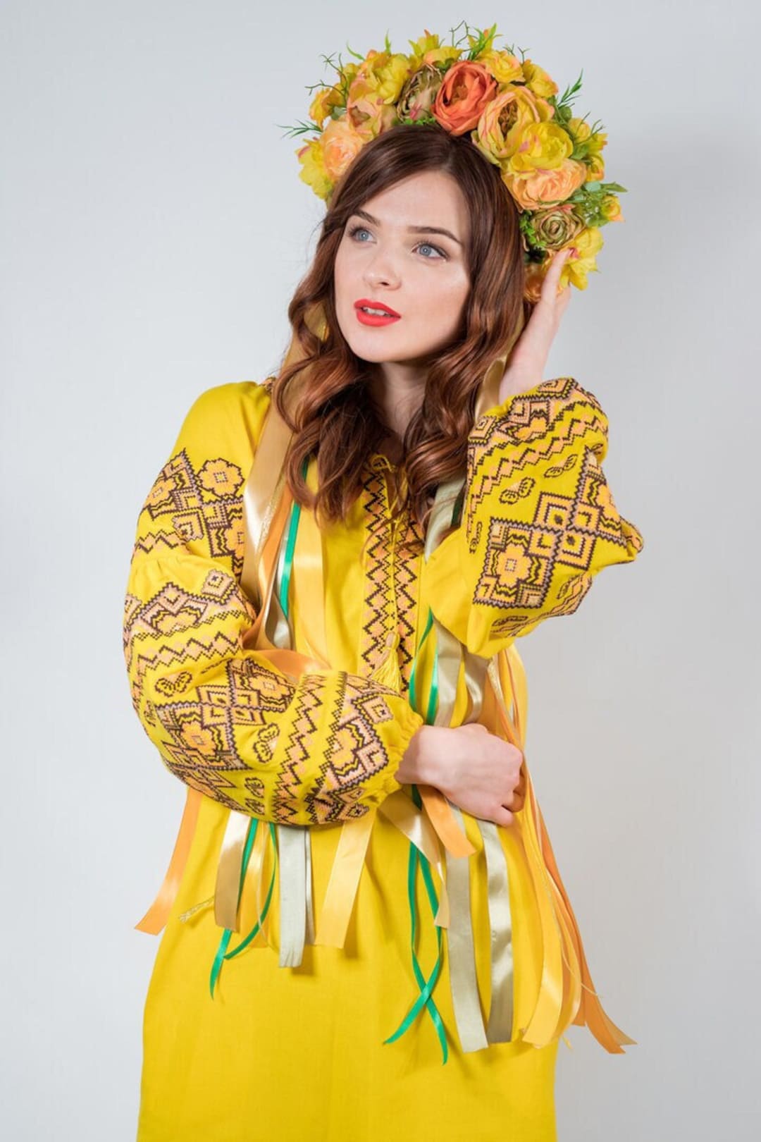 Embroidered Dress Ukrainian Dress, Vyshyvanka Dress Gift for Her, Gift ...