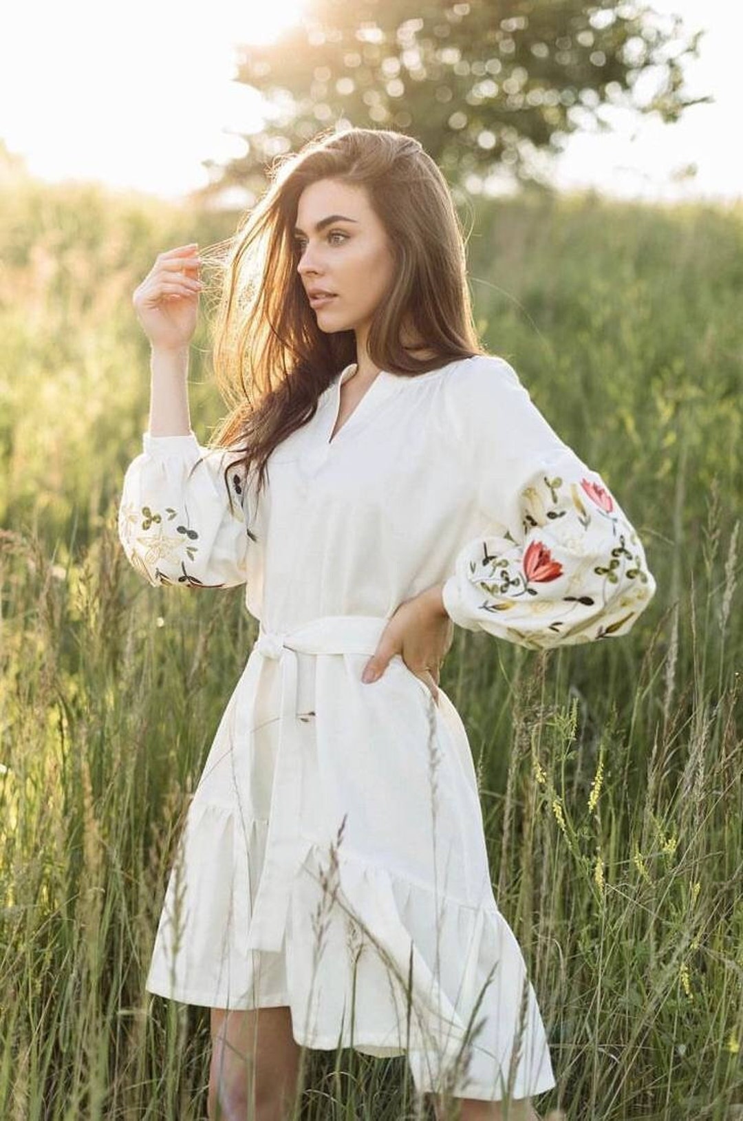 Embroidered Dress Ukrainian Dress, Vyshyvanka Dress Gift for Her, Gift ...