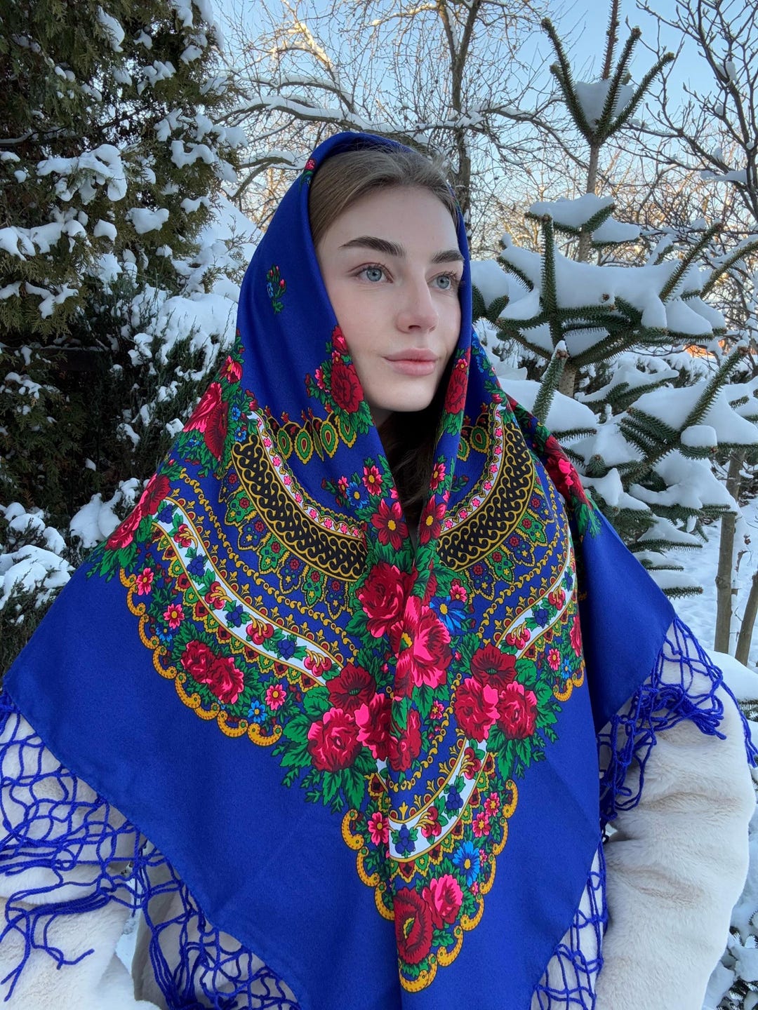 Ukrainian Shawl, Traditional Ukrainian, Gifts for Women, Mom,daughter ...